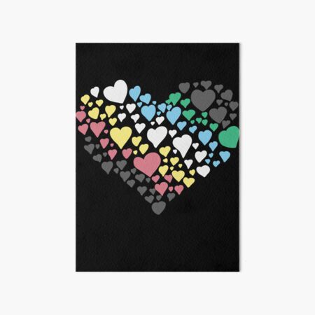 "Disability pride flag heart " Art Board Print for Sale by ...