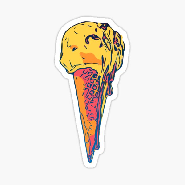 "Summer melting icecream" Sticker for Sale by Felicity2022 | Redbubble