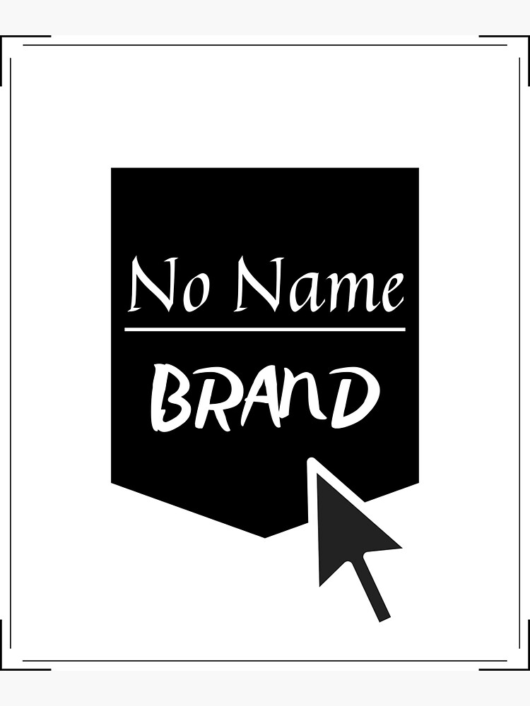 "No name brand" Sticker for Sale by ptrivnk | Redbubble