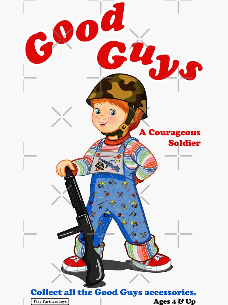 "Good Guys - Soldier - Child's Play - Chucky" Sticker for Sale by RG ...