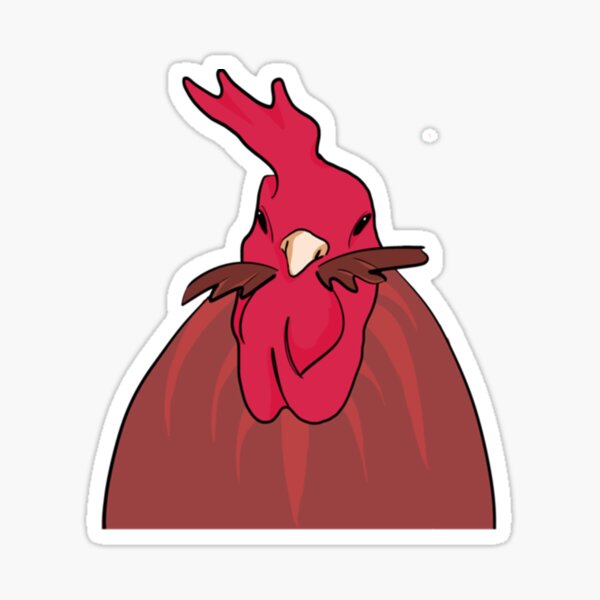 "Rooster Top Gun " Sticker for Sale by TaolinCat | Redbubble