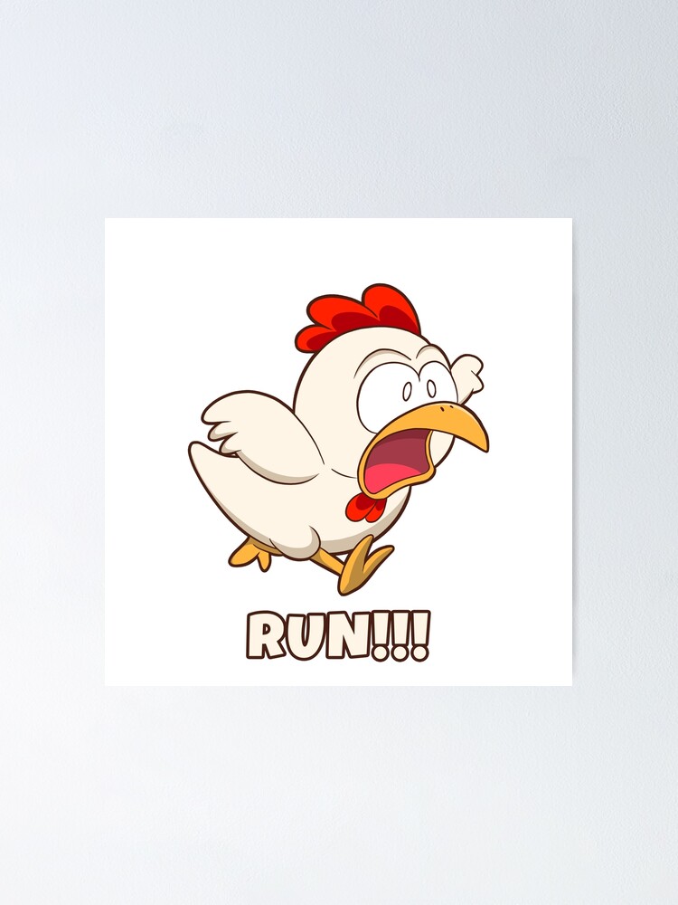 "Chicken Run Meme" Poster for Sale by DynieKid | Redbubble