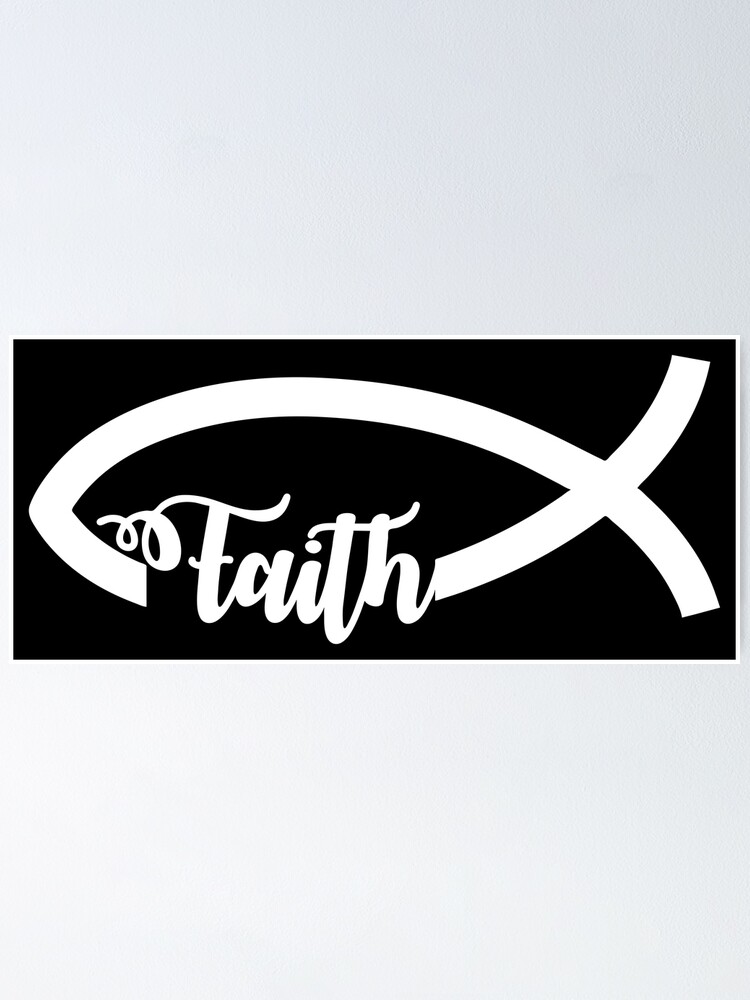 "Jesus Fish | Faith Icthys | Christian" Poster for Sale by NobleForte ...