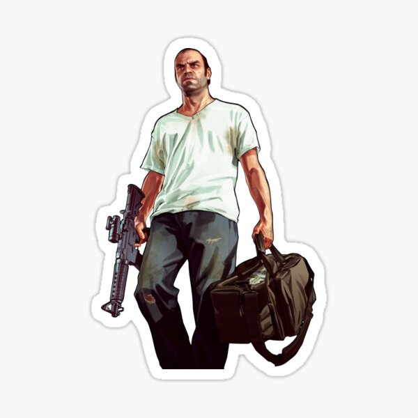 "GTA V Trevor Philips – Grand Theft Auto V" Sticker for Sale by ...