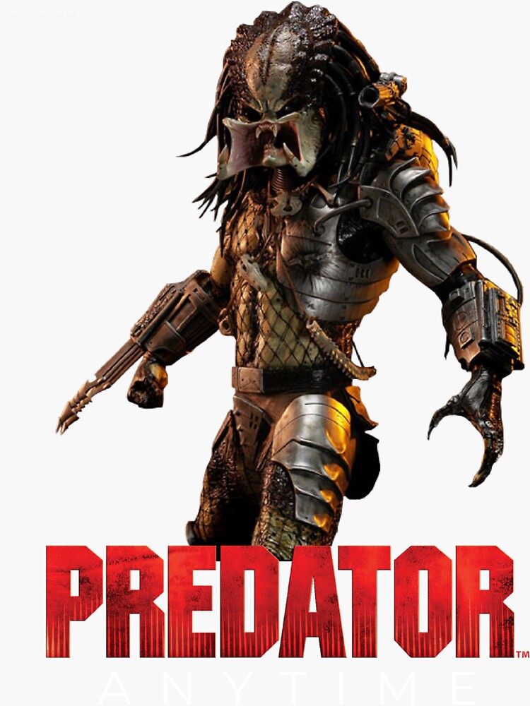 "Predator - Anytime" Sticker for Sale by The80sguy | Redbubble