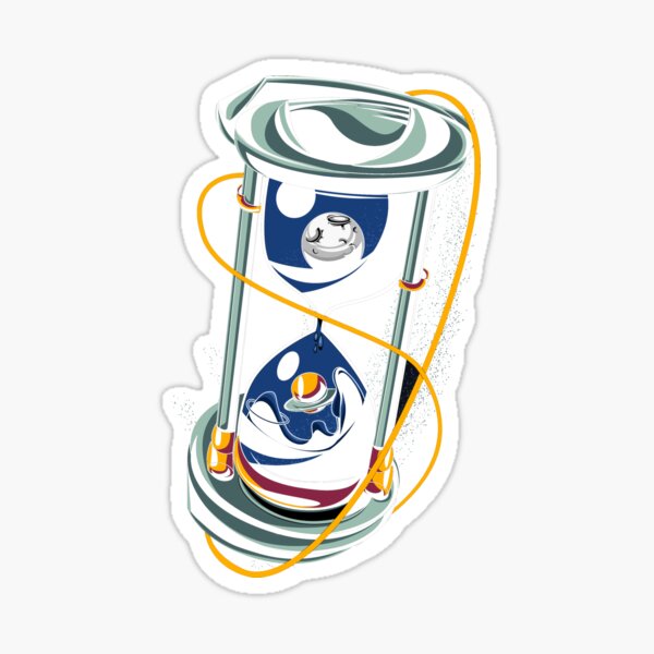 "Hourglass Timer" Sticker for Sale by Hirushanavi | Redbubble