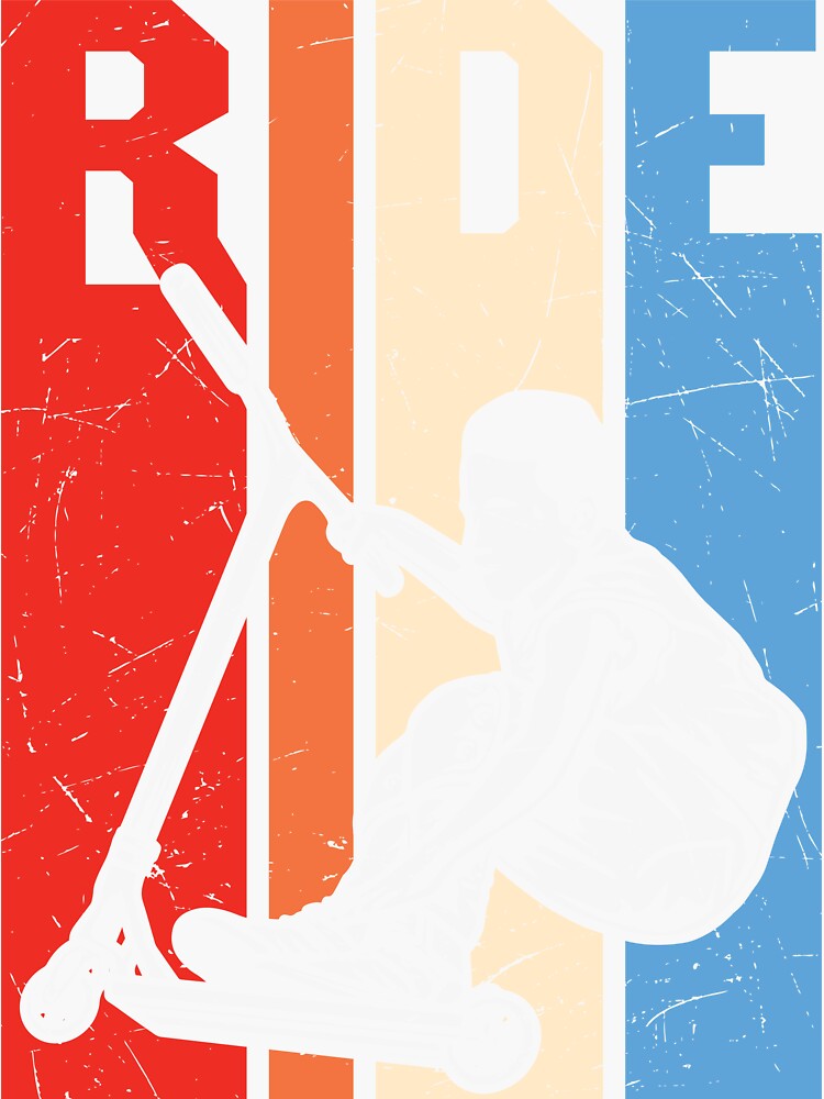 "2607 RIDE-Scootering-Design" Sticker for Sale by AkikoYamanashiq ...