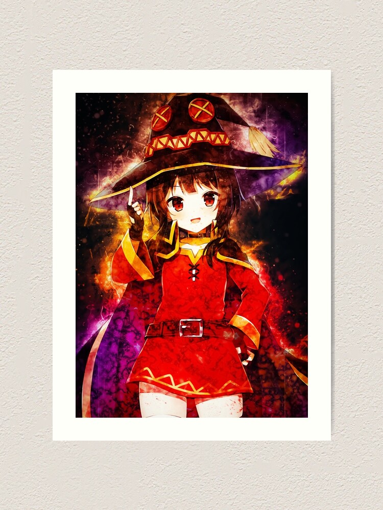 "Megumin Konosuba Fanart" Art Print for Sale by Spacefoxart | Redbubble