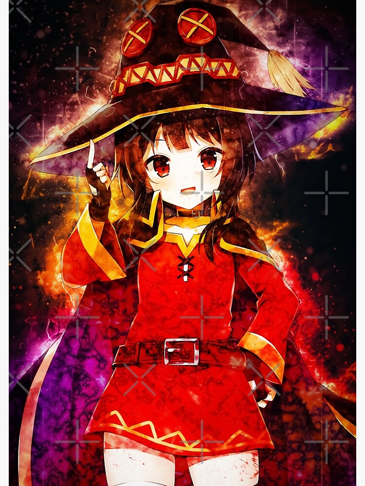 "Megumin Konosuba Fanart" Art Print for Sale by Spacefoxart | Redbubble