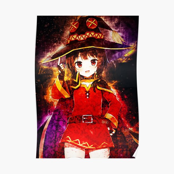 "Megumin Konosuba Fanart" Poster for Sale by Spacefoxart | Redbubble