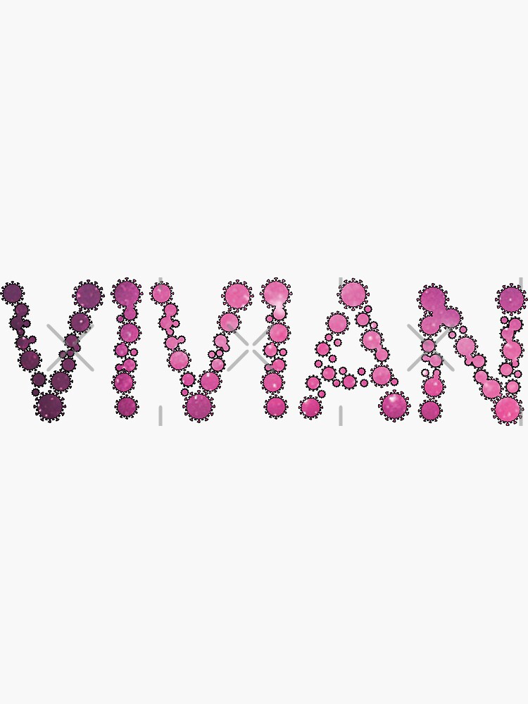 "VIVIAN Name III - My name is VIVIAN - typography name - Galaxy Vibe ...