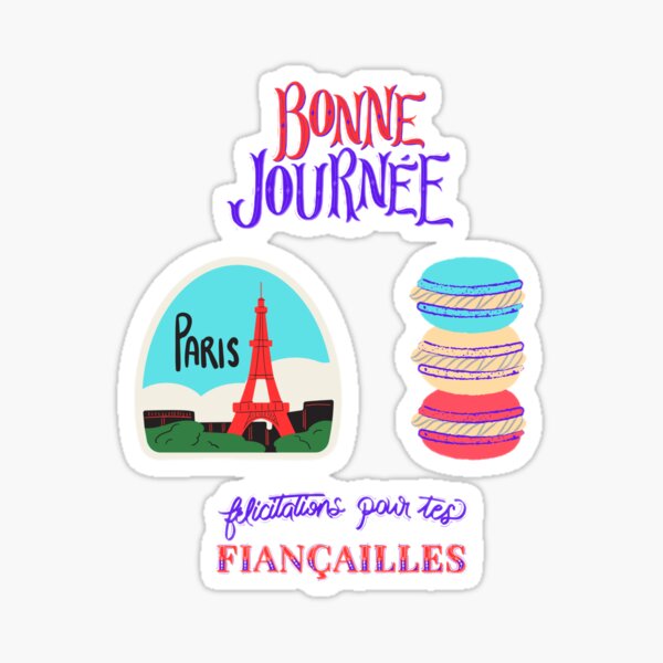 " French sticker pack - popular french theme gifts " Sticker for Sale ...