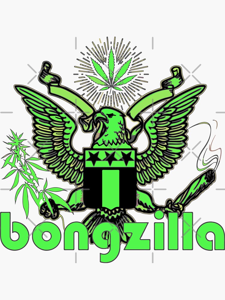"Bongzilla Merch" Sticker for Sale by xxXVintageXxx | Redbubble
