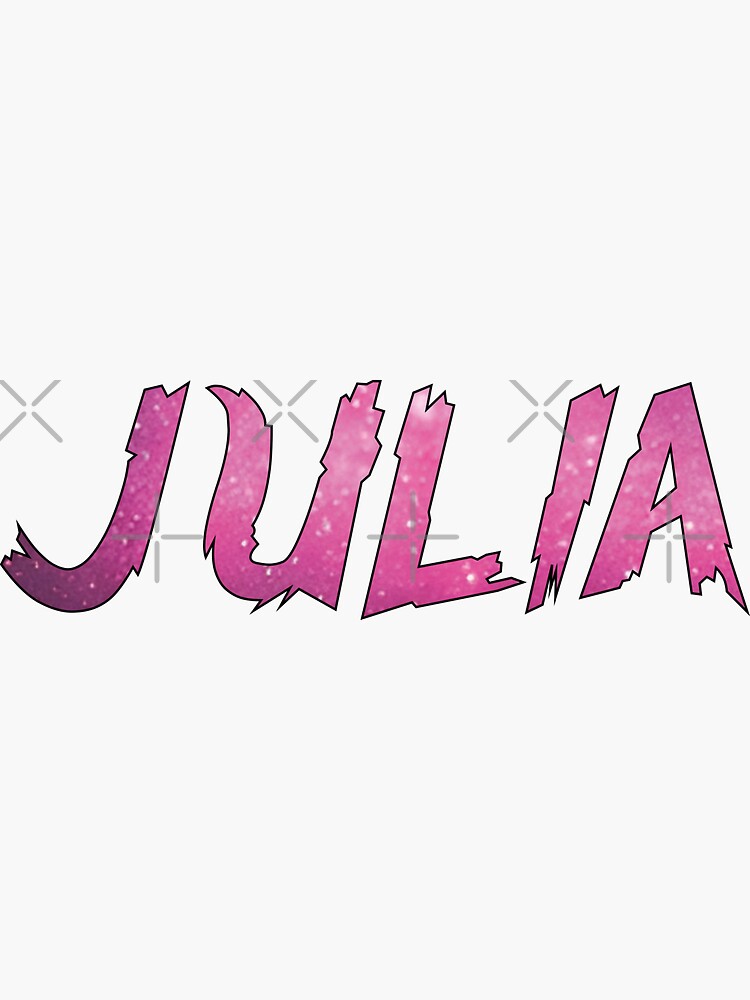 "JULIA Name IV - My name is JULIA - typography name - Galaxy Vibe ...