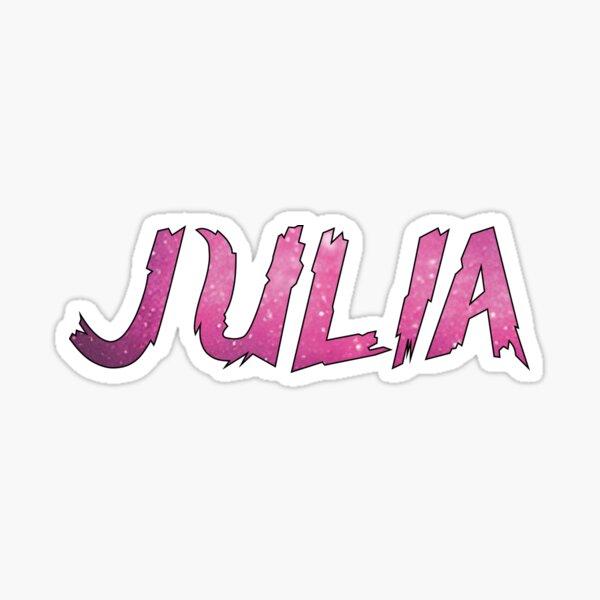 "JULIA Name IV - My name is JULIA - typography name - Galaxy Vibe ...