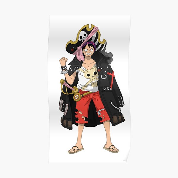 "one piece red luffy" Poster for Sale by Noone23 | Redbubble
