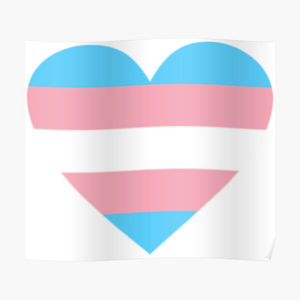 "Transgender Heart" Poster by eviemae | Redbubble