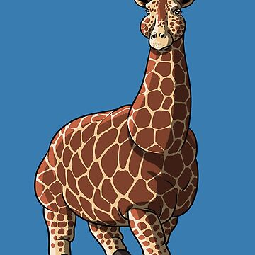 "fat giraffe" Sticker by albertocubatas | Redbubble