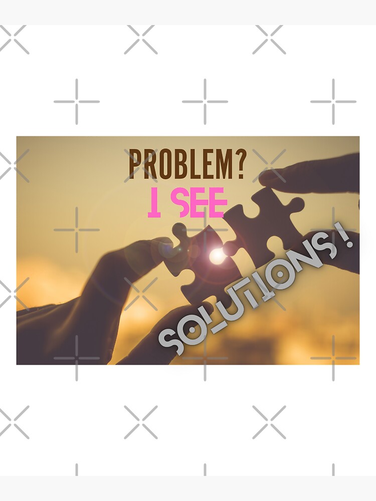 "Problem? I See Solution !" Sticker for Sale by pqrstshirts | Redbubble