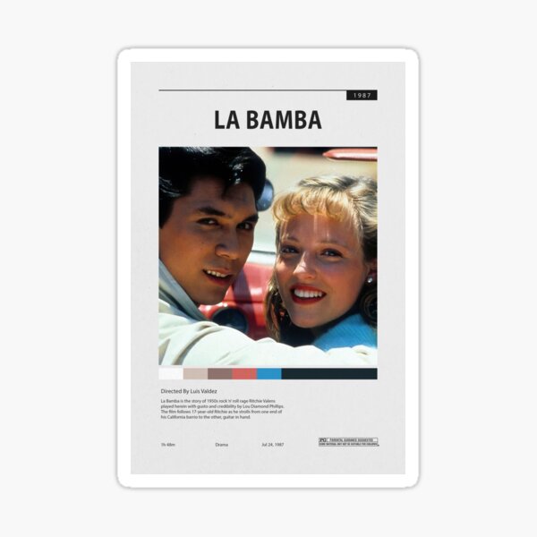 " La Bamba movie poster 1987, drama " Sticker for Sale by ...