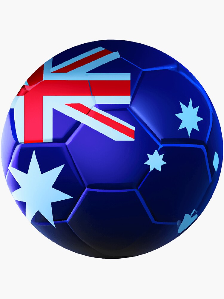 "Australian Soccer Ball" Sticker for Sale by Sash07 | Redbubble