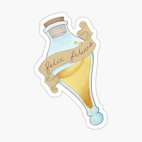 "Felix Felicia Potion Bottle" Sticker for Sale by LocalWizard | Redbubble