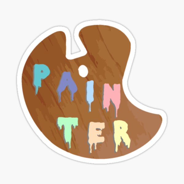 "Painters Gift Painting Artists Drawing Art Draw" Sticker for Sale by ...