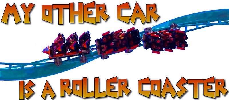"Roller Coaster Enthusiast Decal" by MontagnaMagica | Redbubble