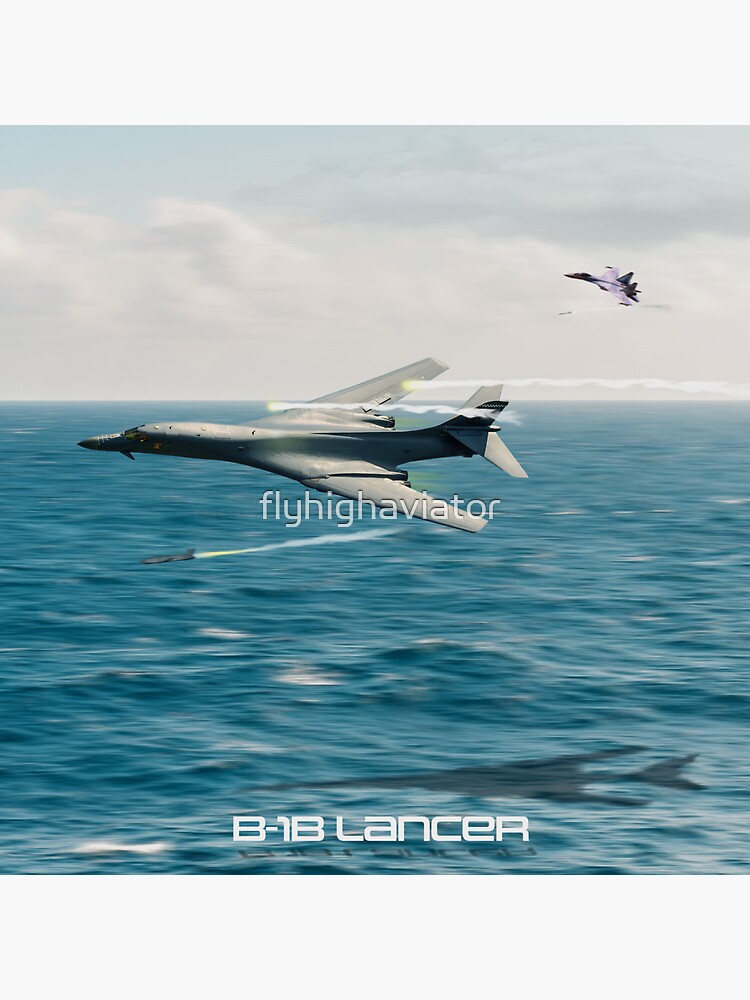 "The B-1B Lancer" Sticker for Sale by flyhighaviator | Redbubble