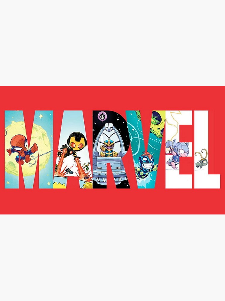 "MARVEL" Sticker for Sale by KEWALE | Redbubble
