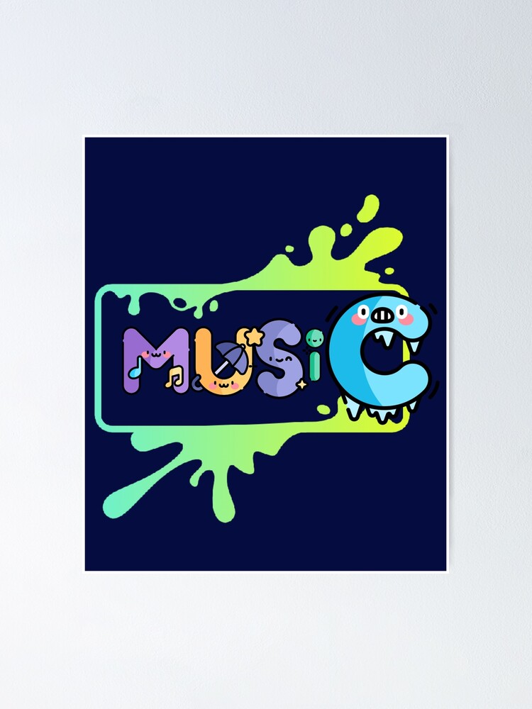 "music logo" Poster for Sale by artisteman33 | Redbubble