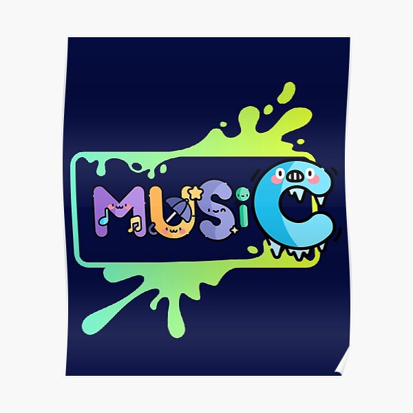 "music logo" Poster for Sale by artisteman33 | Redbubble