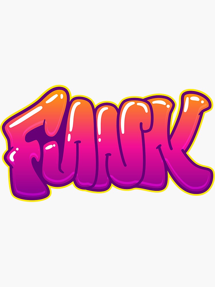 Pegatina «Logotipo de Fank: color degradado y expansión» de Faisal7S ...