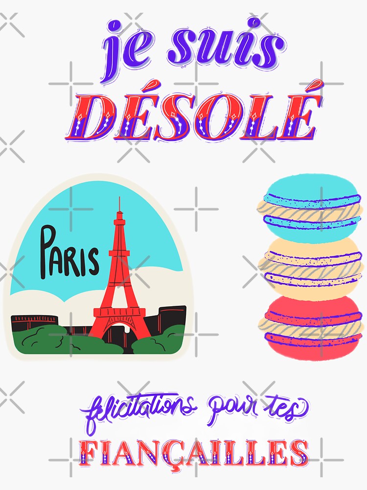 " French sticker pack - popular french theme gifts " Sticker for Sale ...