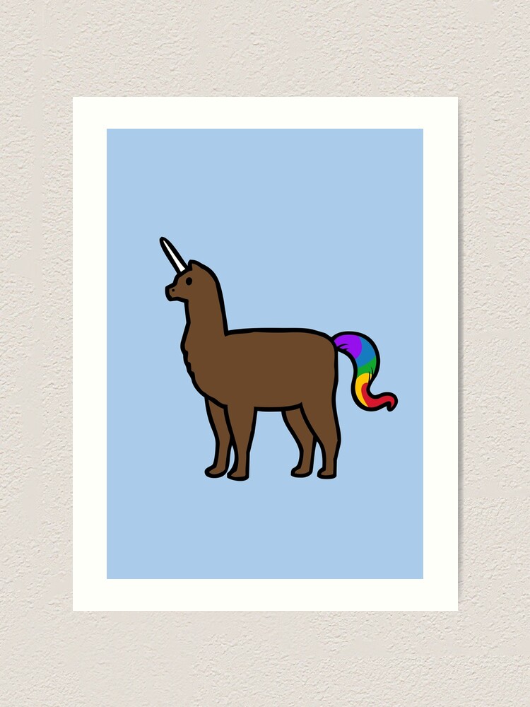 "Alpacacorn (Alpaca Unicorn)" Art Print by jezkemp | Redbubble