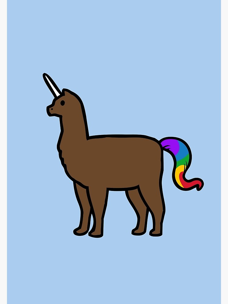 "Alpacacorn (Alpaca Unicorn)" Art Print by jezkemp | Redbubble