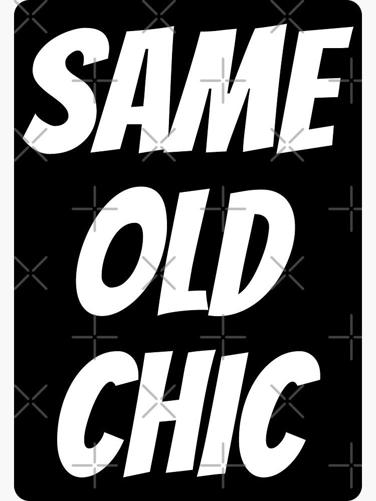 "Simple black and white same old chic" Sticker for Sale by yoshra | Redbubble