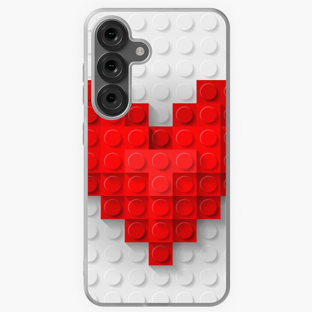 "Construction brick hearts" Sticker for Sale by maryborsellino | Redbubble