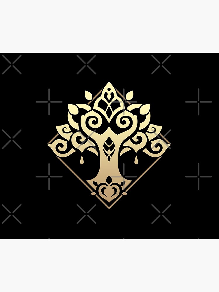 "Genshin Impact Sumeru Emblem / Banner / Logo / Icon" Throw Blanket for ...