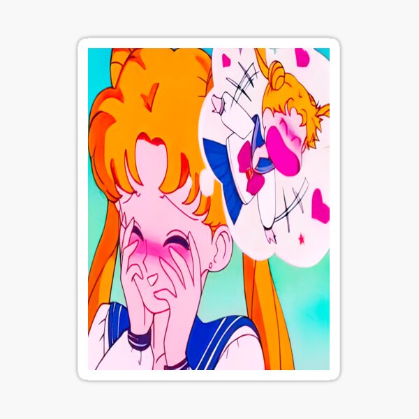 Sailor Moon Meme Artwork 6 Sticker For Sale By Kasixudesigns Redbubble