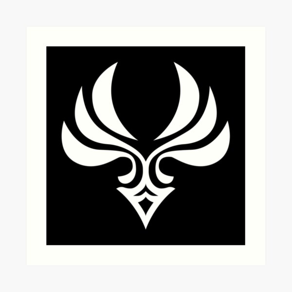 "Genshin Impact Element Anemo White Emblem / Banner / Logo / Icon" Art ...