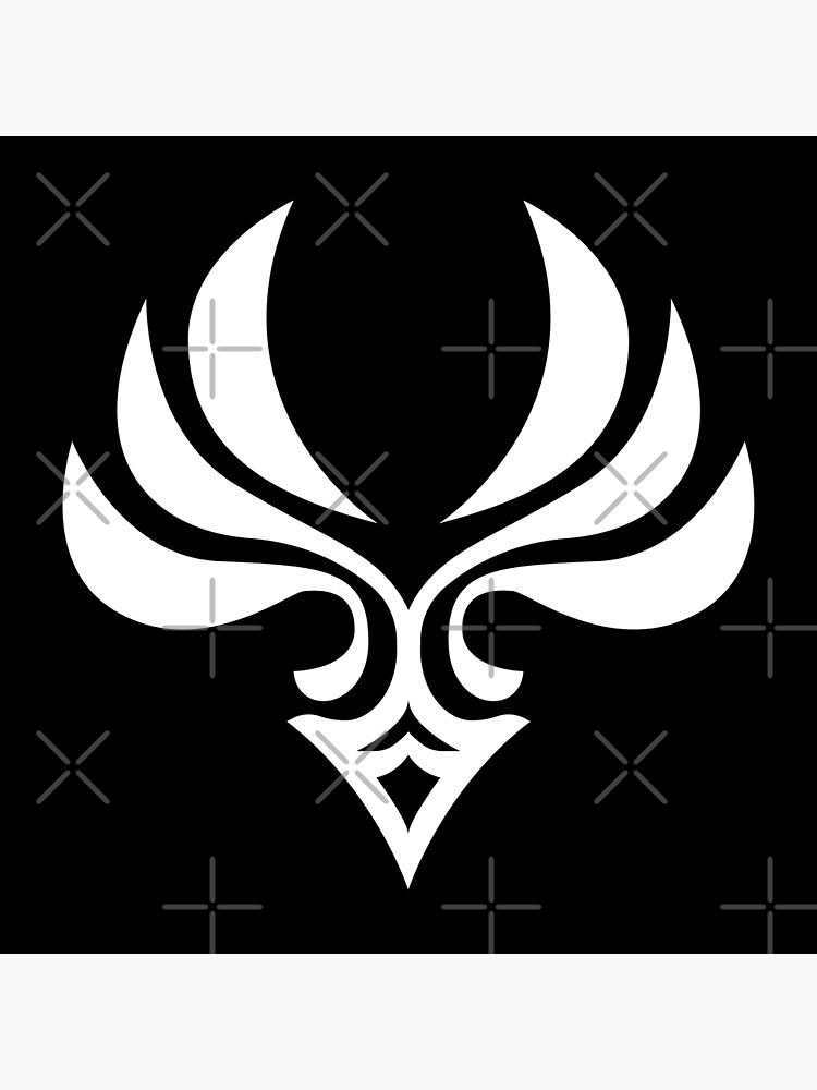 "Genshin Impact Element Anemo White Emblem / Banner / Logo / Icon ...