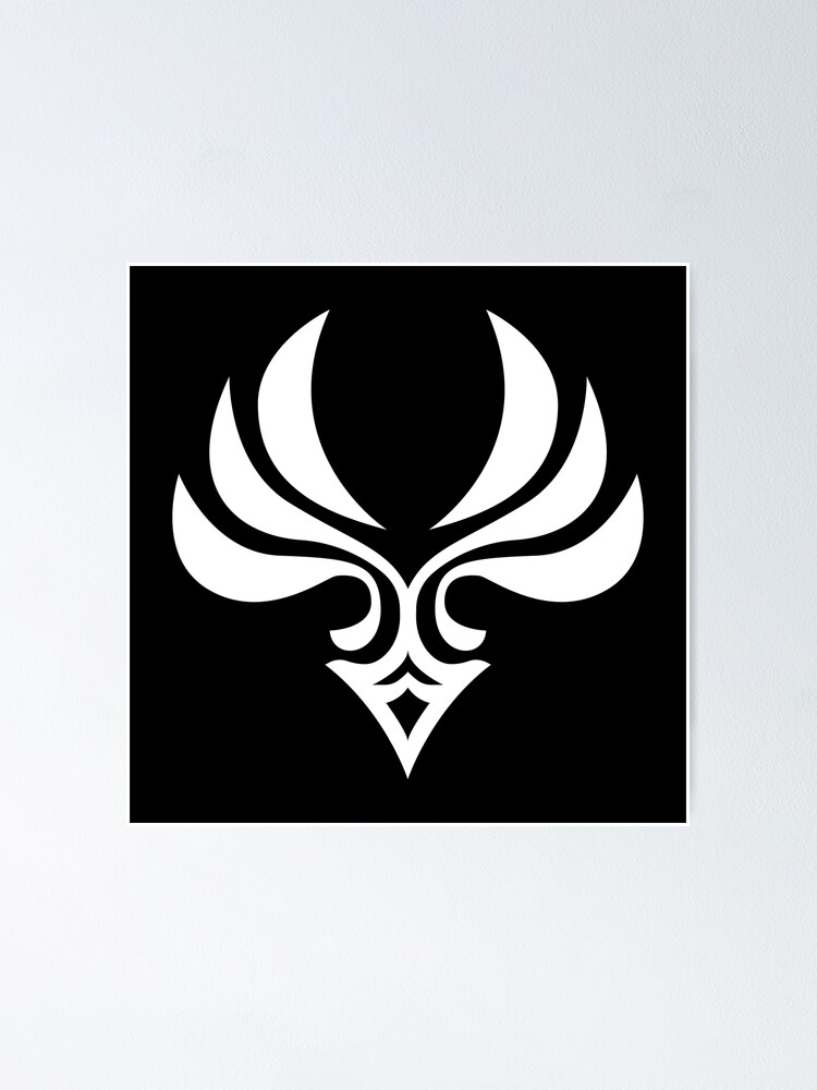 "Genshin Impact Element Anemo White Emblem / Banner / Logo / Icon ...