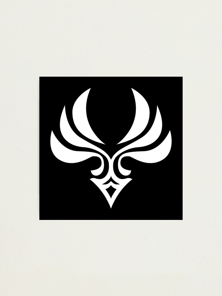 "Genshin Impact Element Anemo White Emblem / Banner / Logo / Icon ...