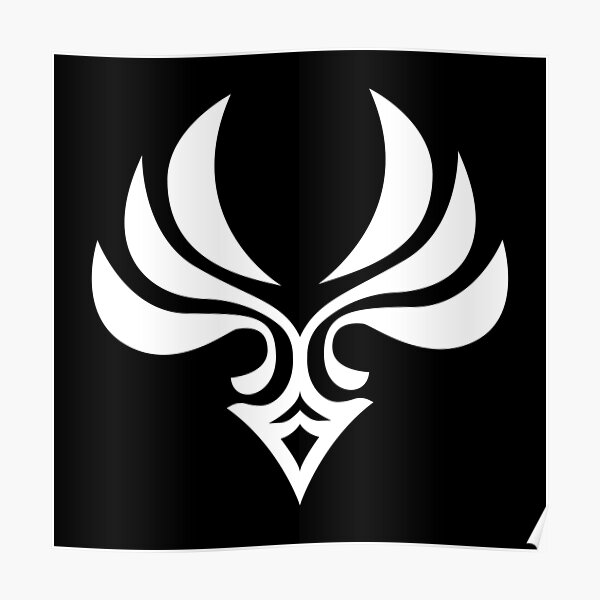 "Genshin Impact Element Anemo White Emblem / Banner / Logo / Icon ...
