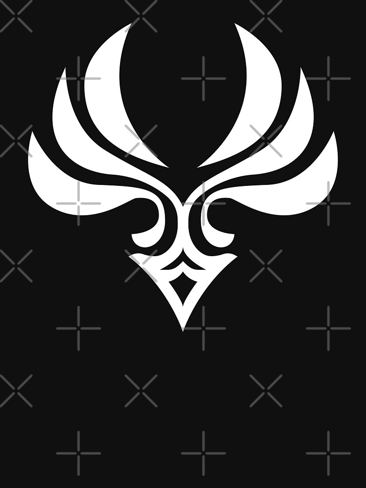 "Genshin Impact Element Anemo White Emblem / Banner / Logo / Icon" T ...
