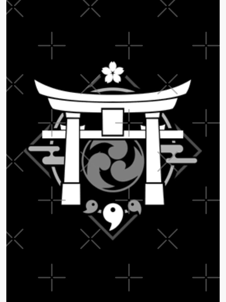 "Genshin Impact Inazuma Emblem / Banner / Logo / Icon" Spiral Notebook ...