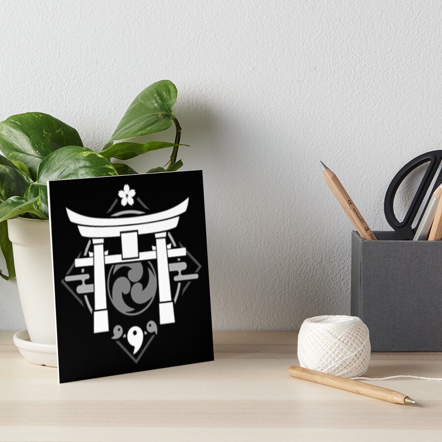 "Genshin Impact Inazuma Emblem / Banner / Logo / Icon" Art Board Print ...
