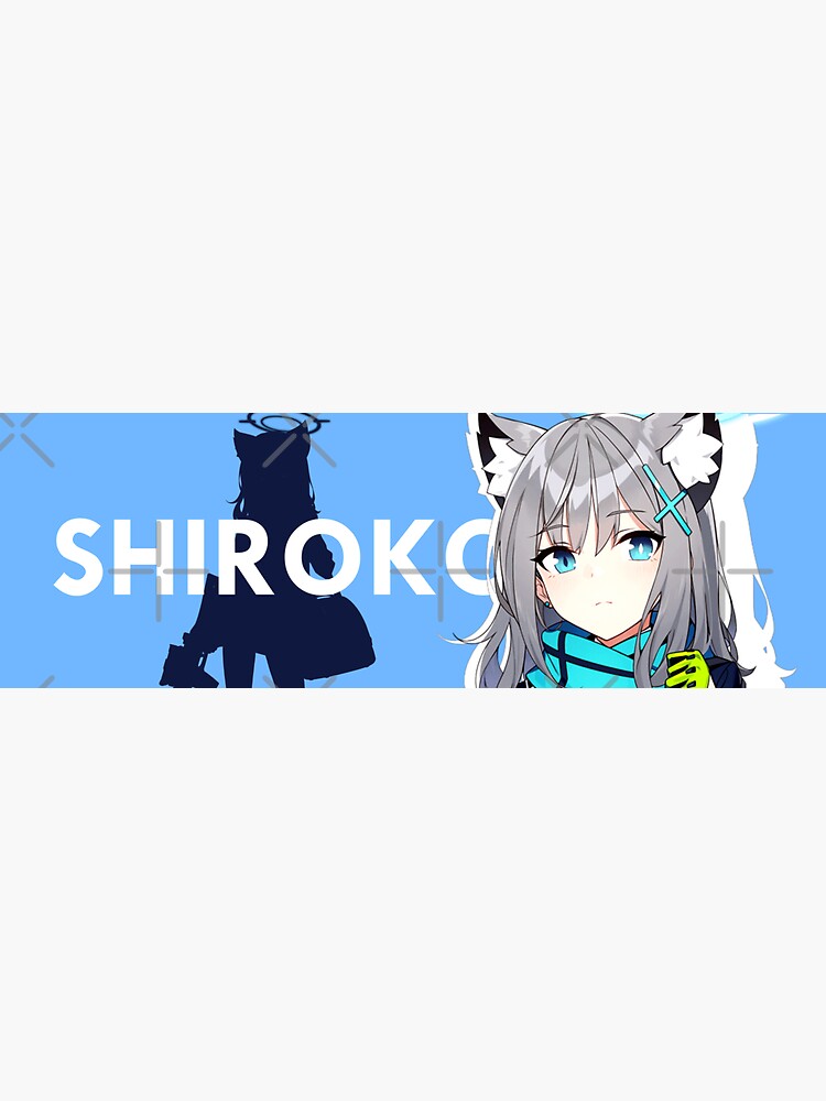 "Blue archive shiroko Sticker For Car Blue archive Game Sunaookami ...