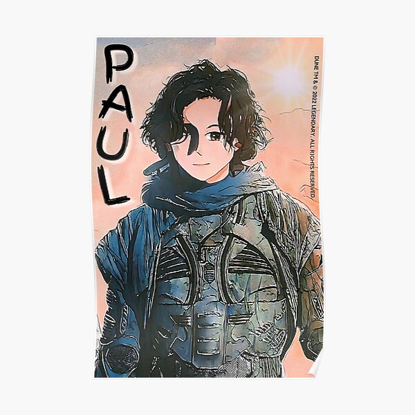 Poster « Paul Atréides Fan Art. Dune. Fan art des dunes. », par Myexpectations | Redbubble